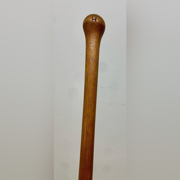 Art | Antque Primitive Turned Wood Bulb Handled Cane Walking Stick ...